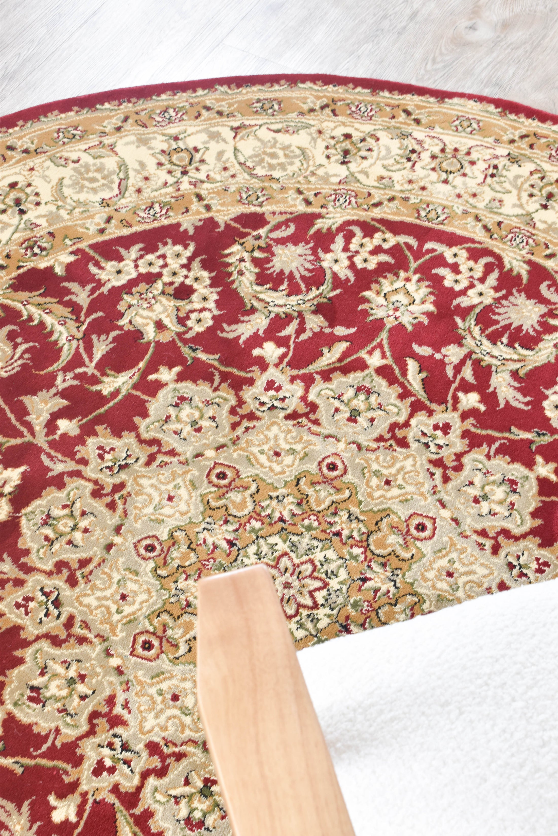 Alice High Density Turkish in Red : Round Rug – Cheapest Rugs Online