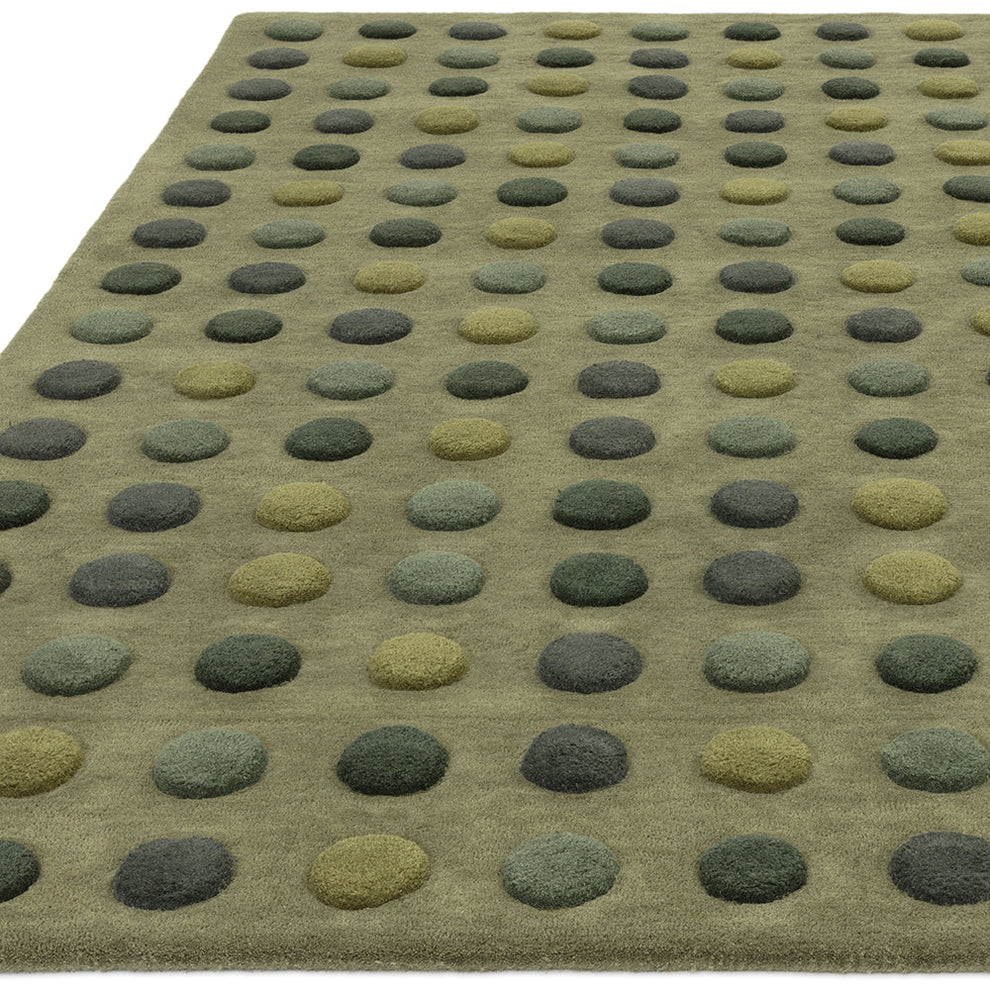 Asiatic Dotty In Green Rug – Cheapest Rugs Online