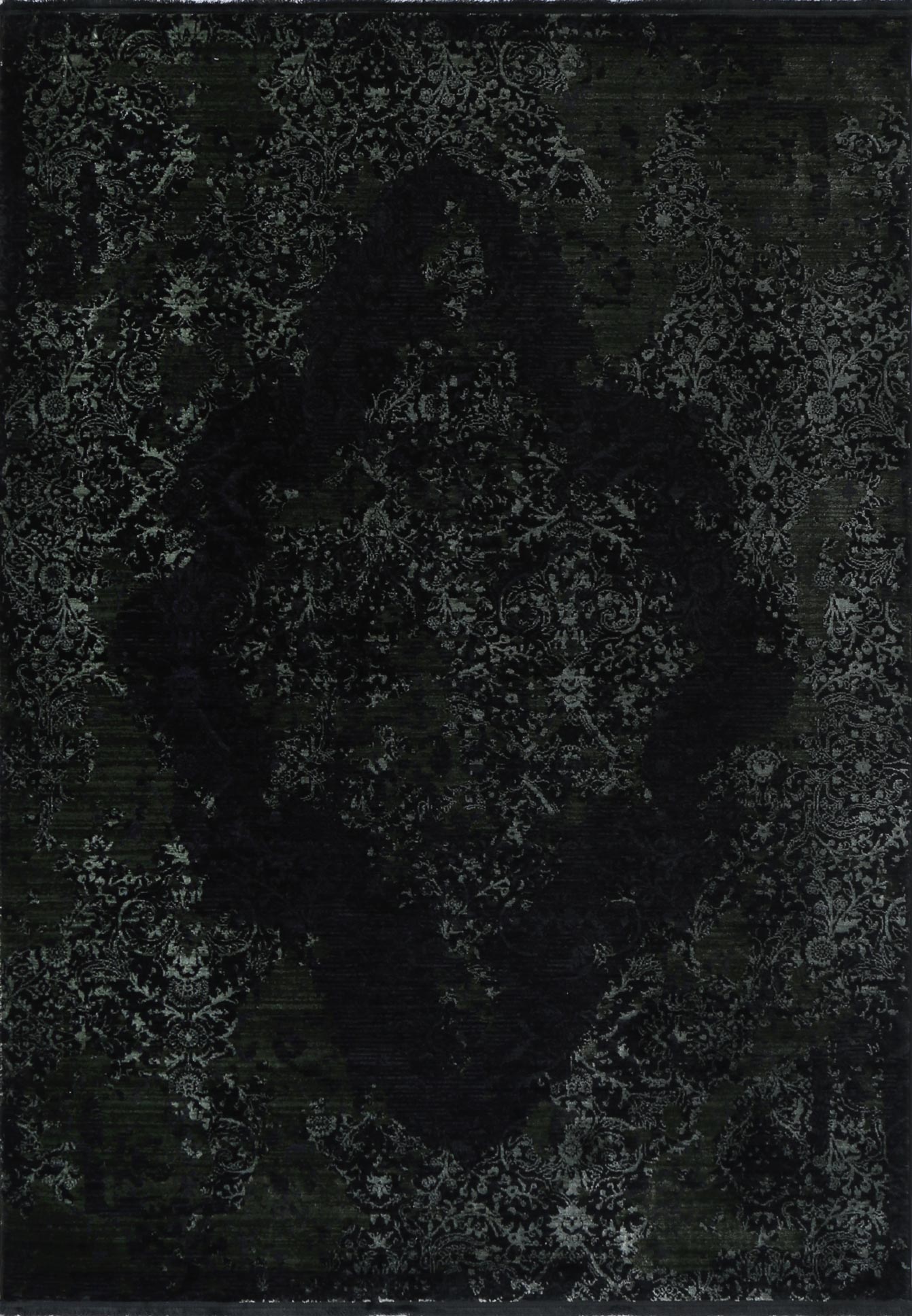 Brooklyn Distressed Medallion Emerald In Green Rug – Cheapest Rugs Online