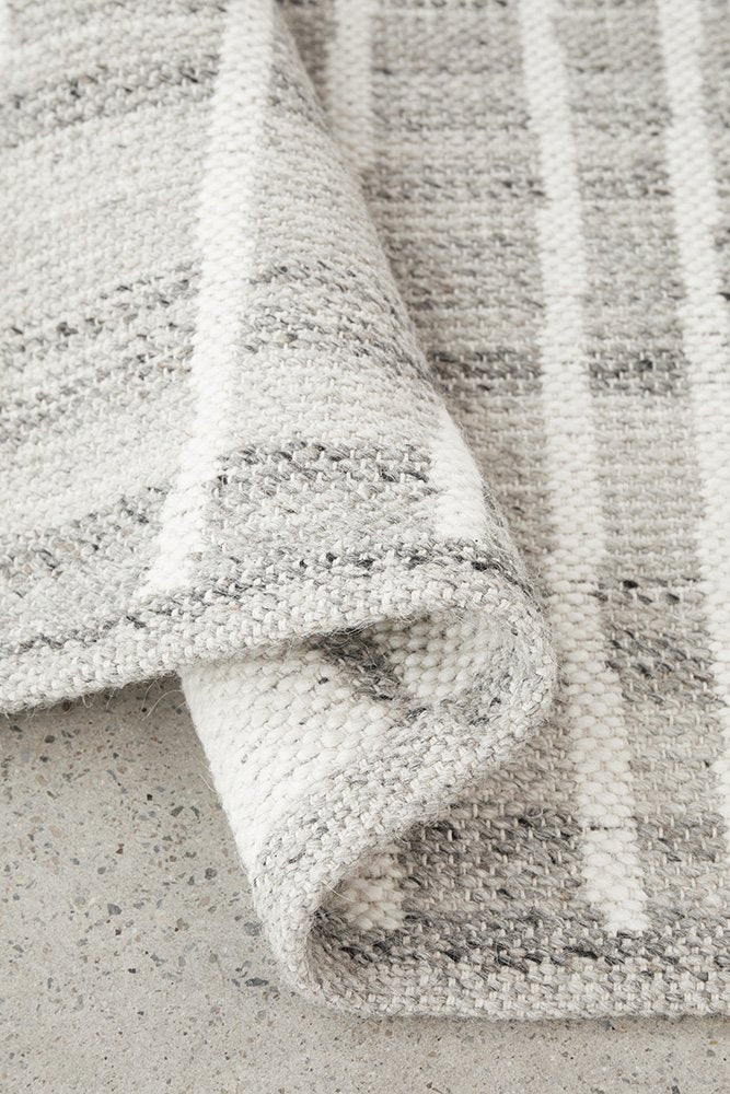 Stockholm Lucas Modern Design In Grey & White Rug – Cheapest Rugs Online
