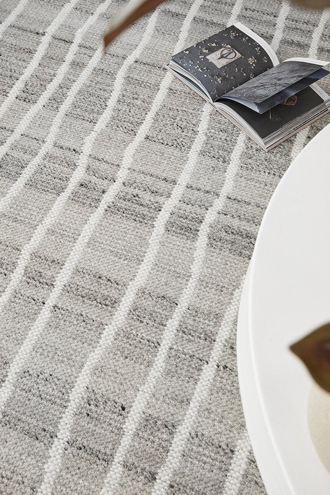 Stockholm Lucas Modern Design In Grey & White Rug – Cheapest Rugs Online