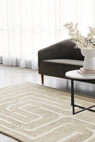 Summit Maze Linen Rug – Cheapest Rugs Online