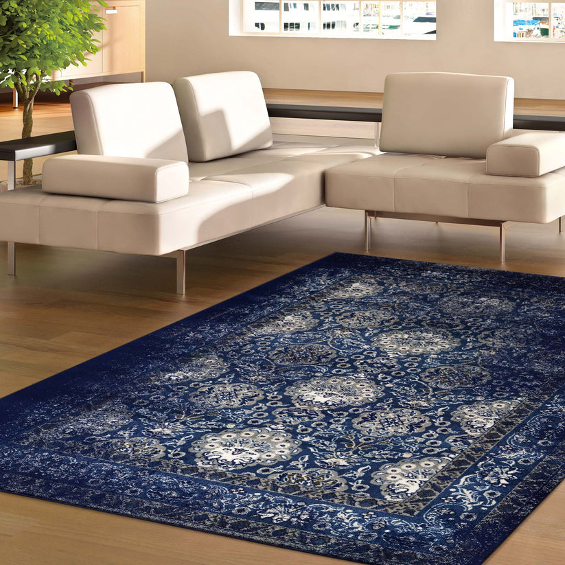 Sahara 100 in Navy Rug – Cheapest Rugs Online