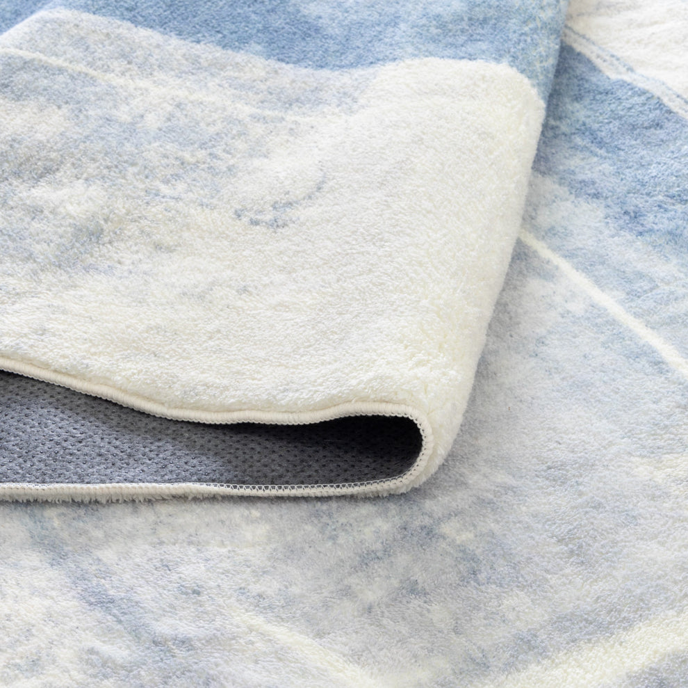 Cloud Modern Neutral Abstract in Blue Rug – Cheapest Rugs Online