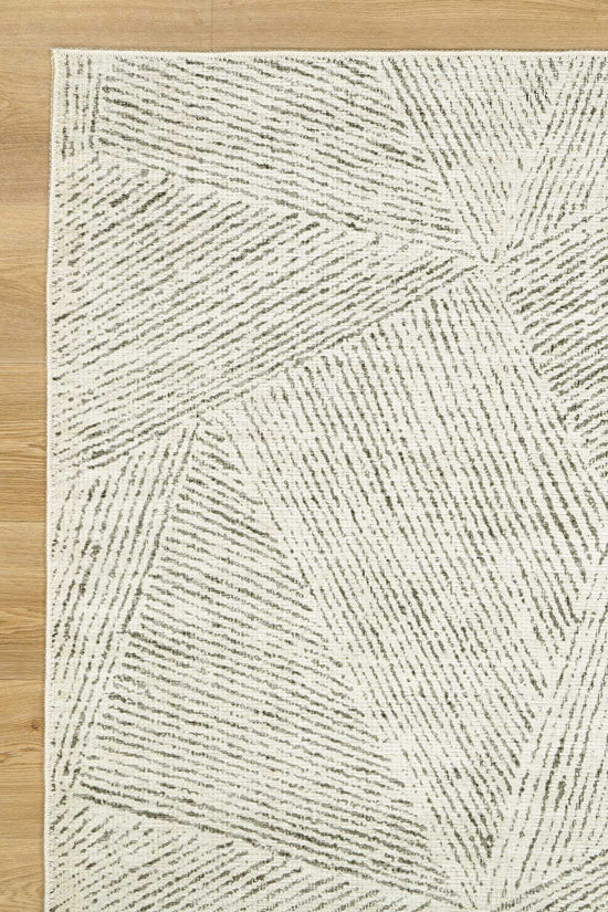 Alpine Neutral Geometric In White Rug – Cheapest Rugs Online