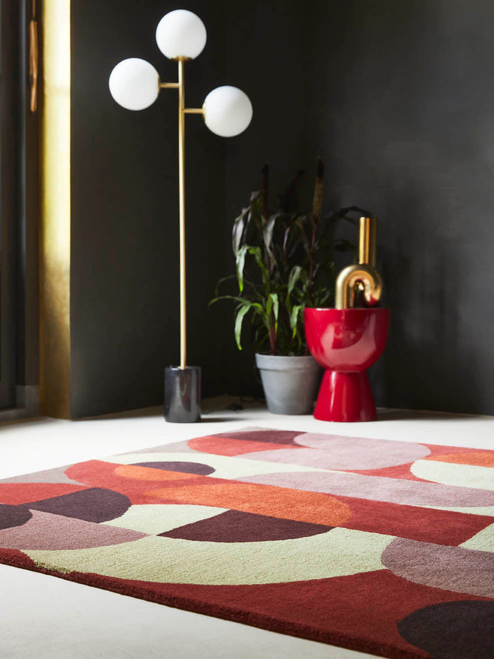 Brink And Campman 95203 Decor In Cosmo Red Pale Green Rug – Cheapest ...