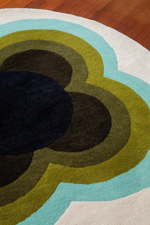 Orla Kiely Sunflower Olive 060007 Rug – Cheapest Rugs Online