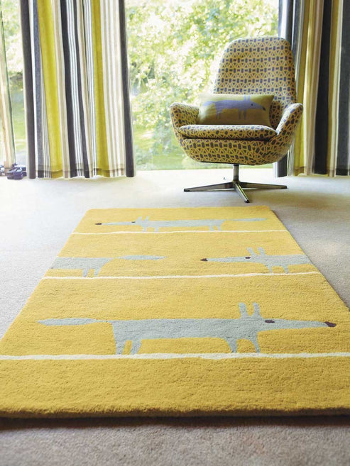Scion Mr Fox Rug Mustard 25306 – Cheapest Rugs Online