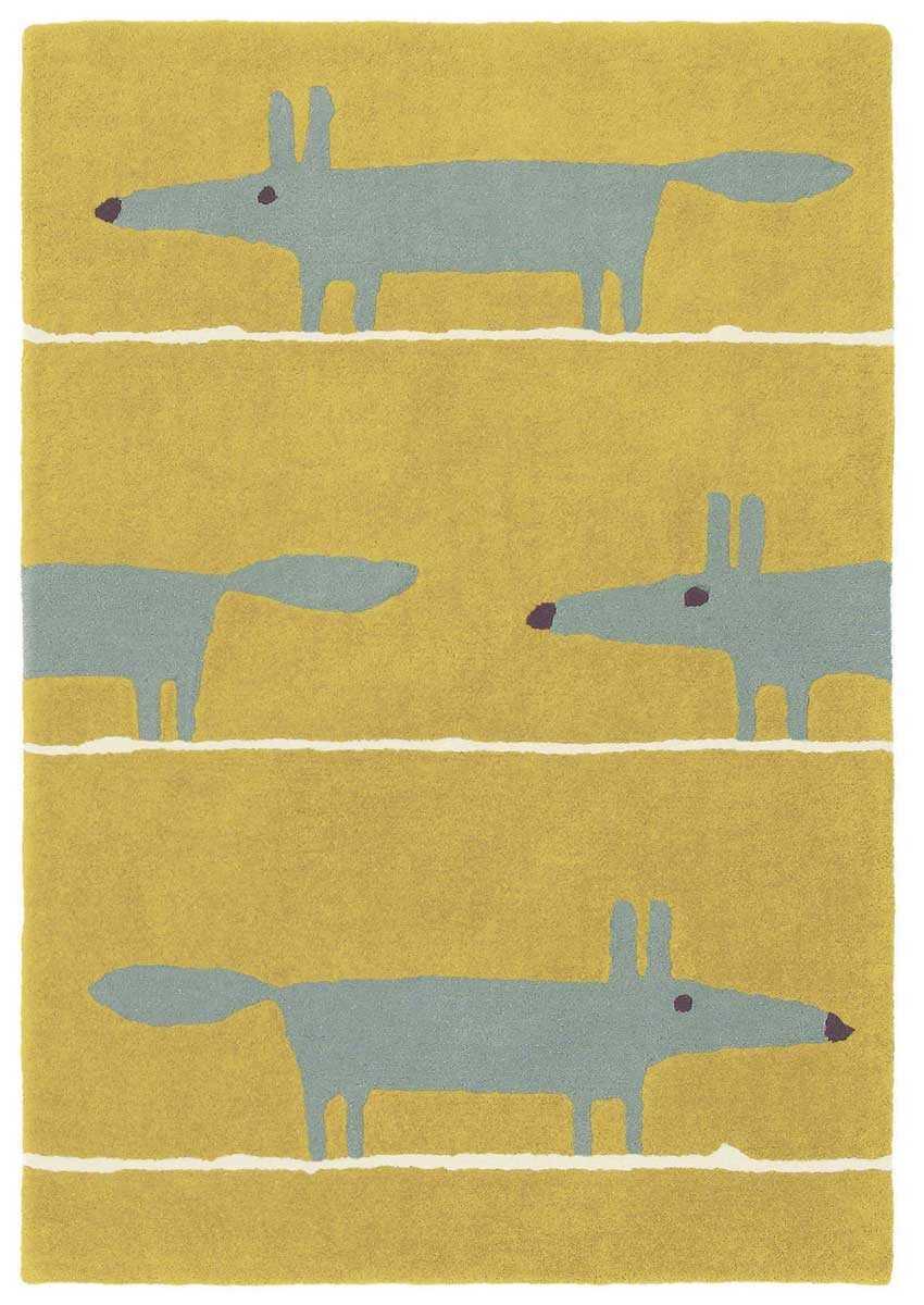 Scion Mr Fox Rug Mustard 25306 – Cheapest Rugs Online