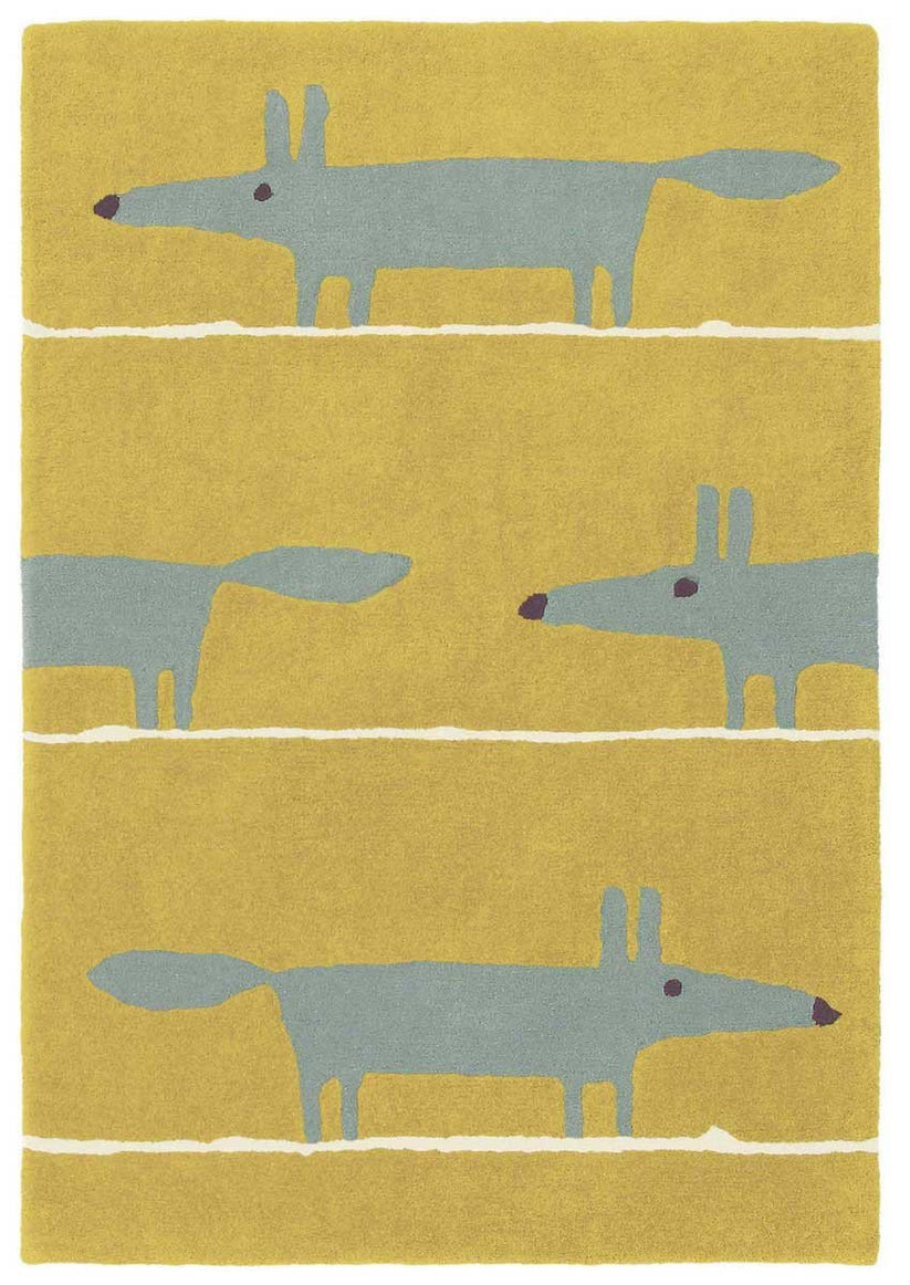 Scion Mr Fox Rug Mustard 25306 – Cheapest Rugs Online