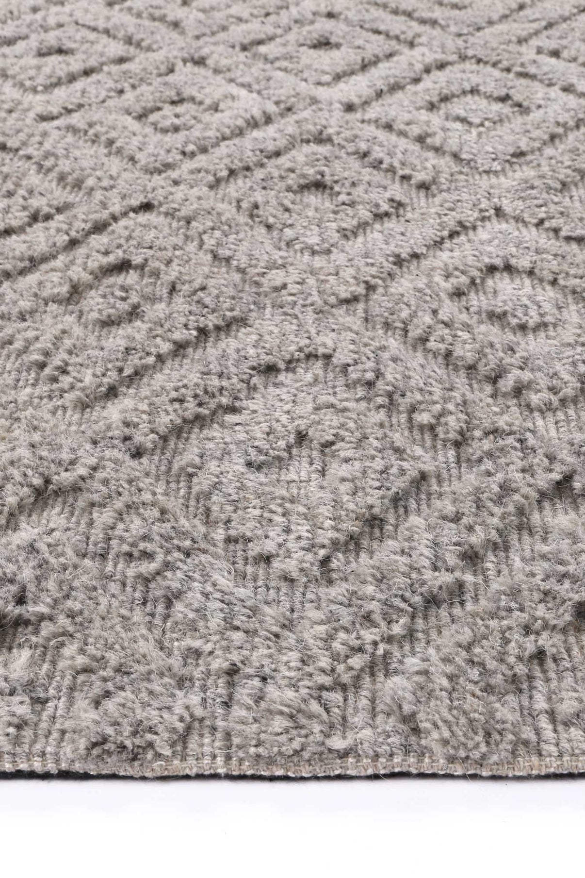 Goa Diamond Wool Blend In Grey Rug – Cheapest Rugs Online