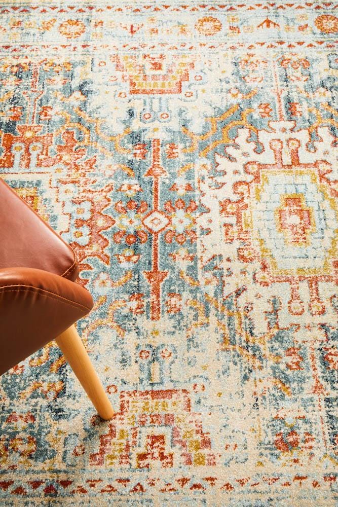Legacy in Blue and Multi Coloured Rug – Cheapest Rugs Online