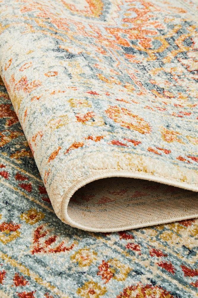 Legacy in Blue and Multi Coloured Rug – Cheapest Rugs Online