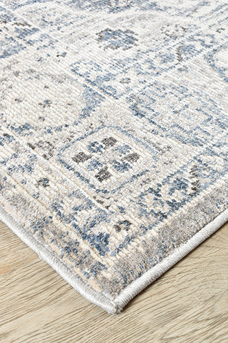 Menara 320 in Blue & Light Grey Rug – Cheapest Rugs Online