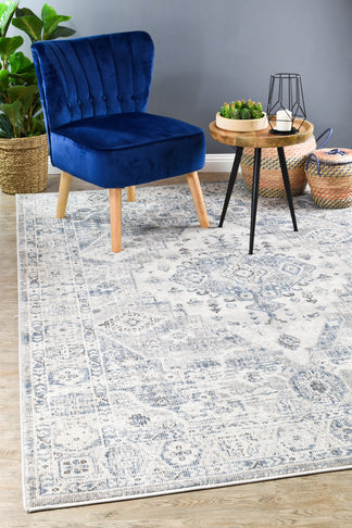 Menara 320 in Blue & Light Grey Rug – Cheapest Rugs Online