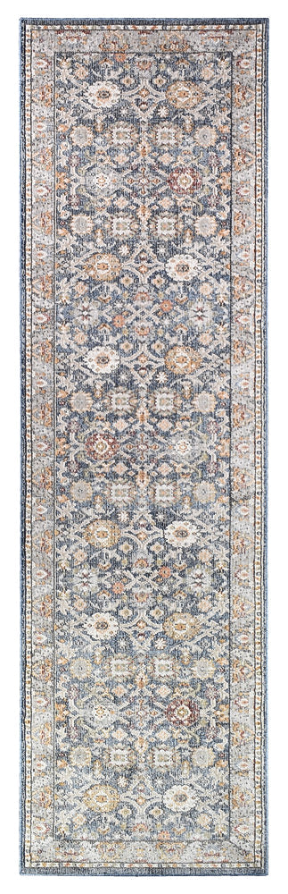 Menara 156 in Dark Blue : Runner Rug – Cheapest Rugs Online