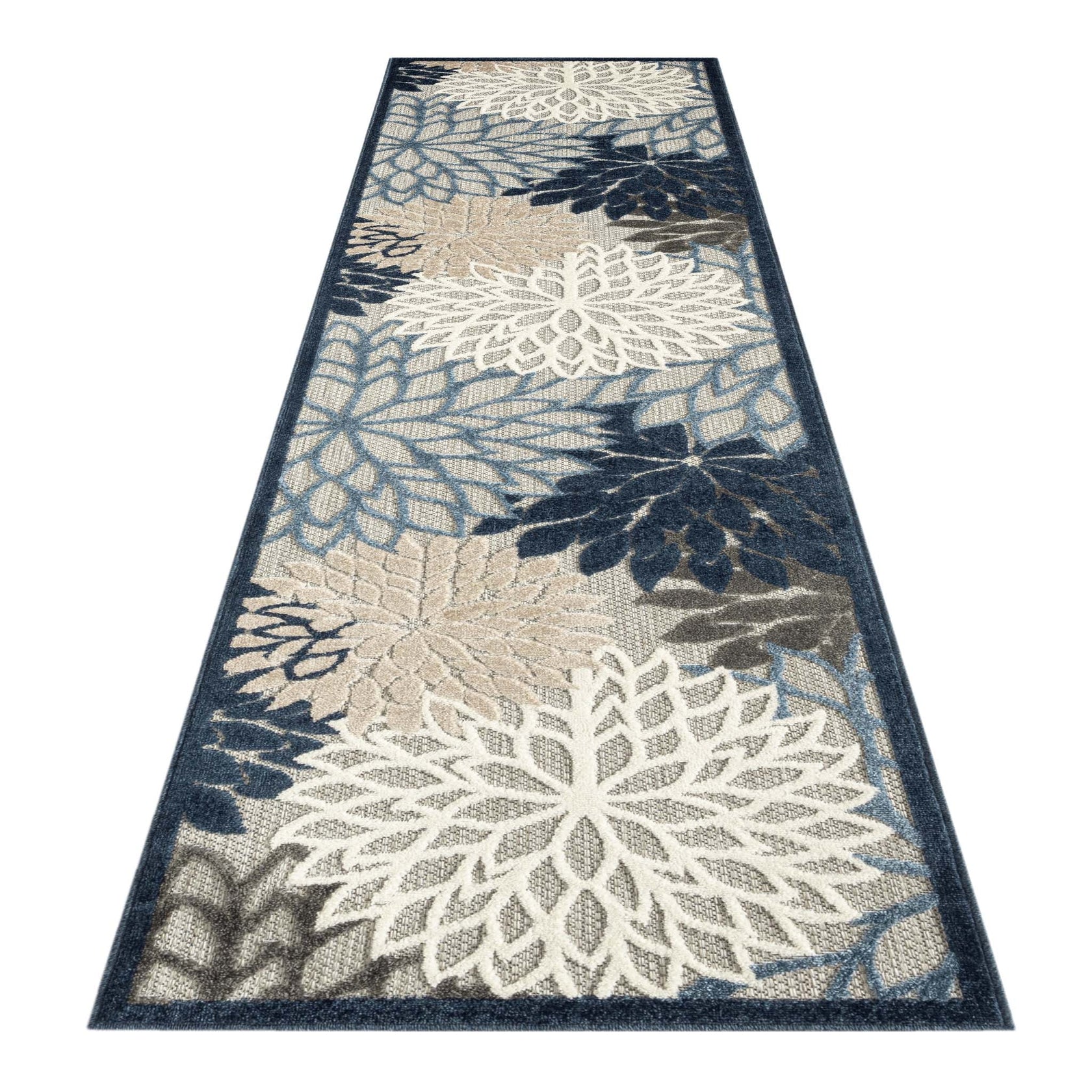 Monaco 1210 in Blue : Runner Rug – Cheapest Rugs Online
