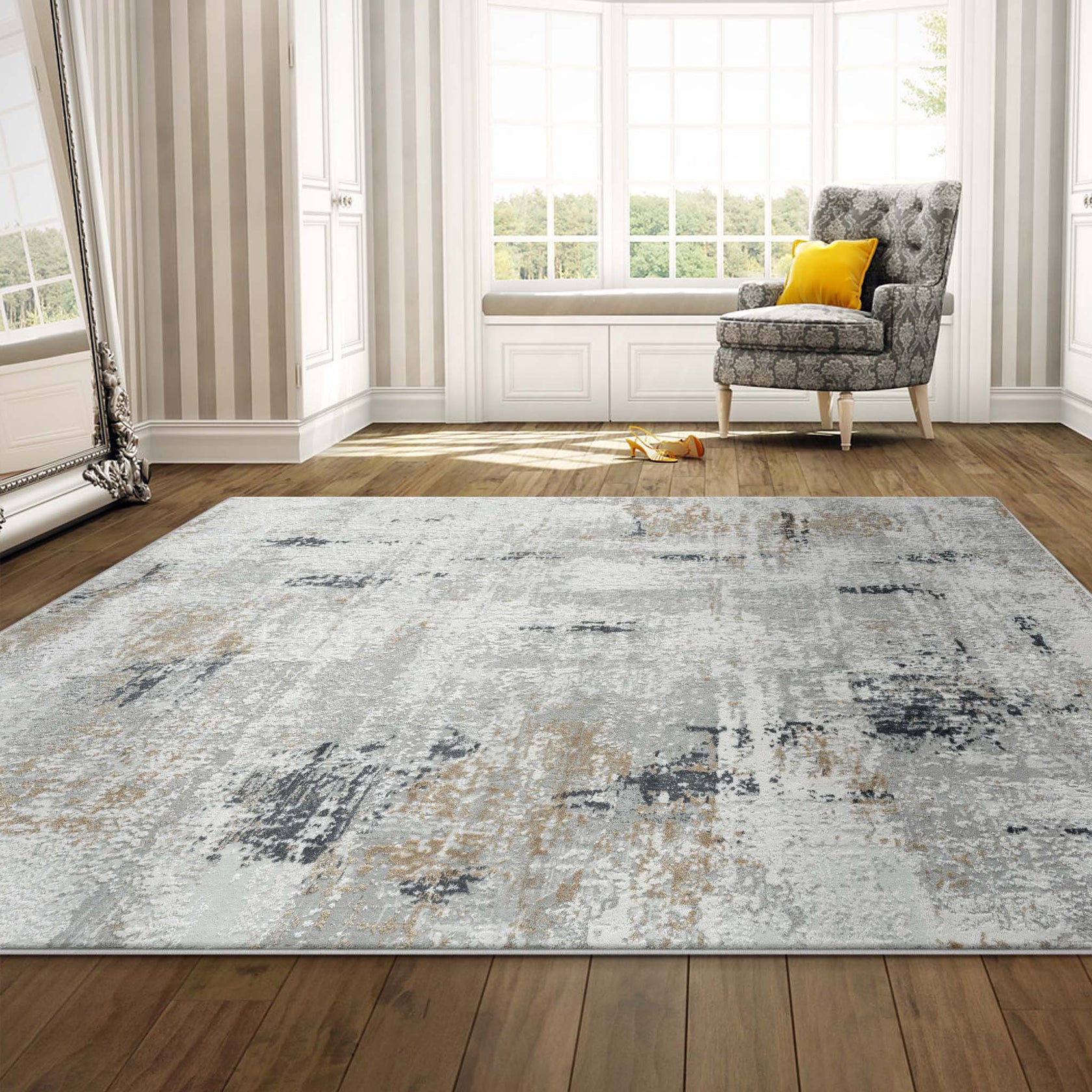 Portland 101 in Grey Rug – Cheapest Rugs Online