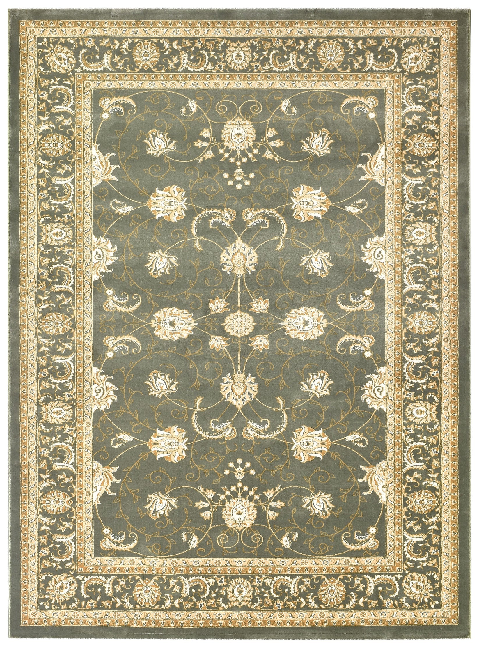 Vienna Opulent Charm Traditional in Green Rug – Cheapest Rugs Online