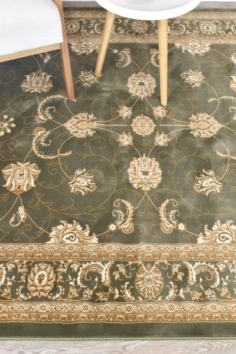 Vienna Opulent Charm Traditional in Green Rug – Cheapest Rugs Online