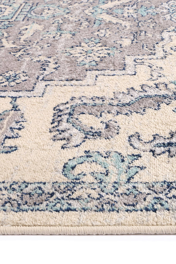 Sicily Avola Transitional In Grey & Blue Rug – Cheapest Rugs Online