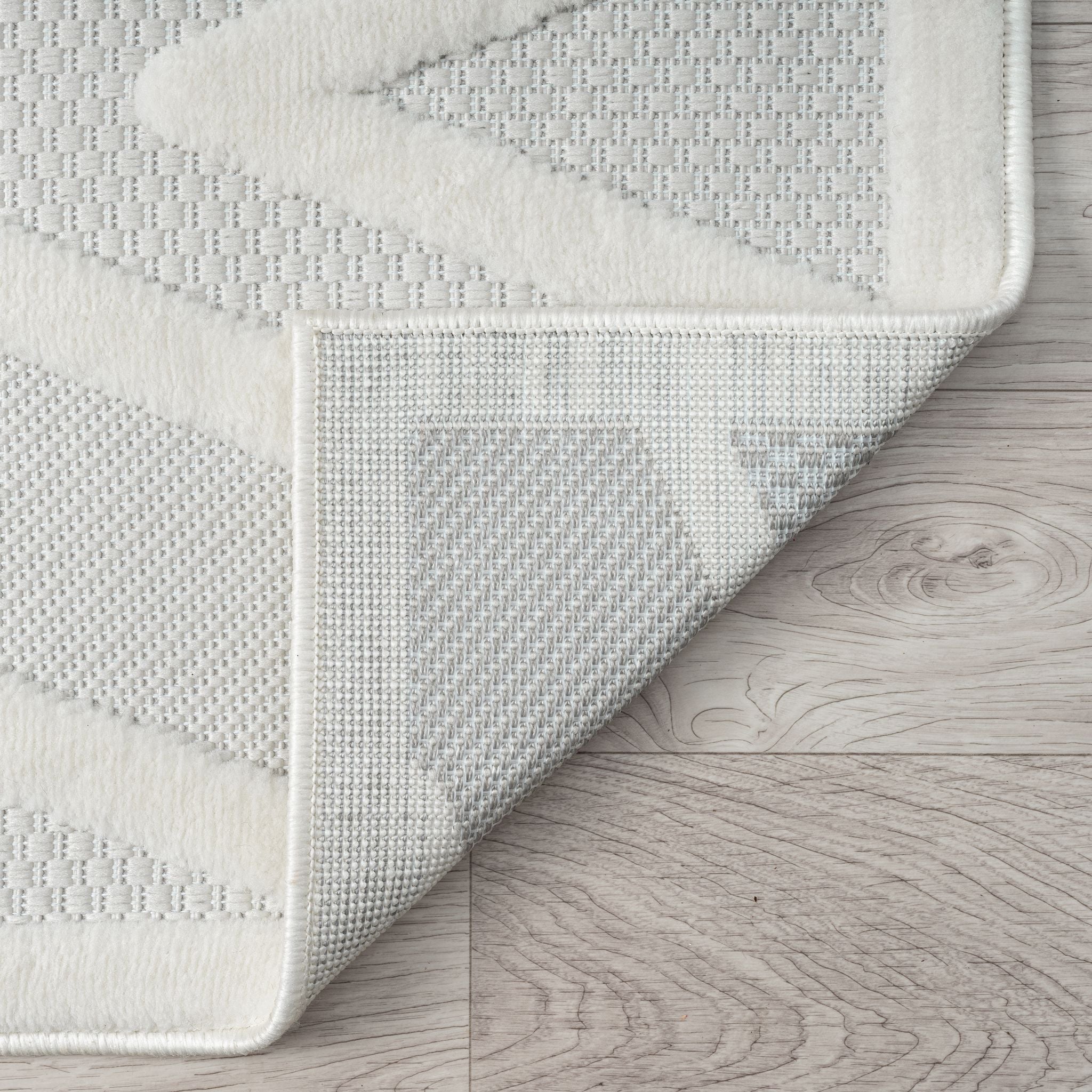 Calm 418 Frost In White : Runner Rug – Cheapest Rugs Online
