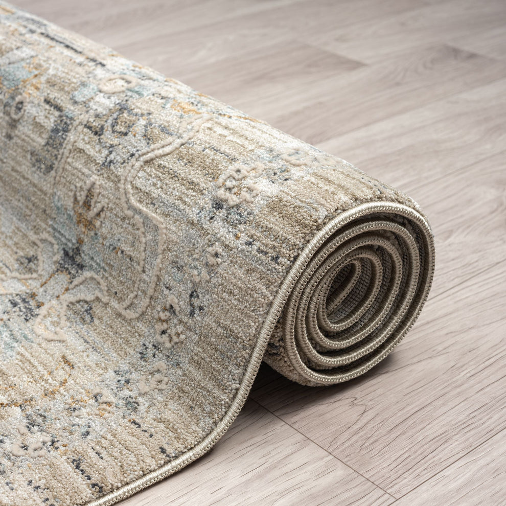Aubrey 6755 Taupe Runner Rug – Cheapest Rugs Online