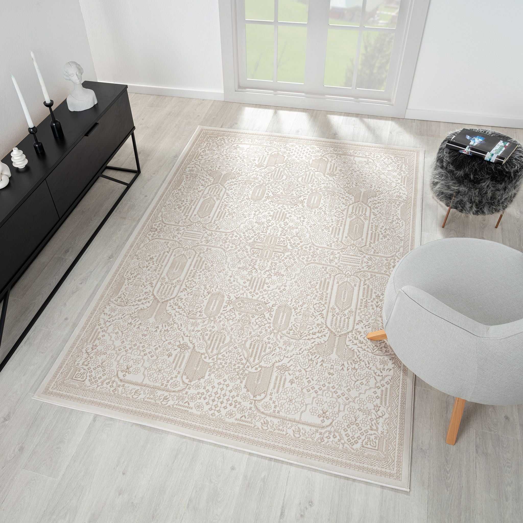 Fable 472 Sand In Ivory Rug – Cheapest Rugs Online